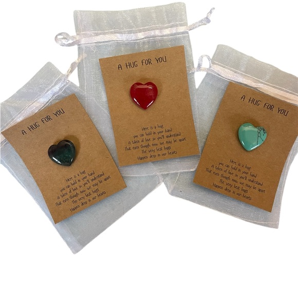 Other | Pocket Hugs Natural Stone Hearts With Note | Poshmark